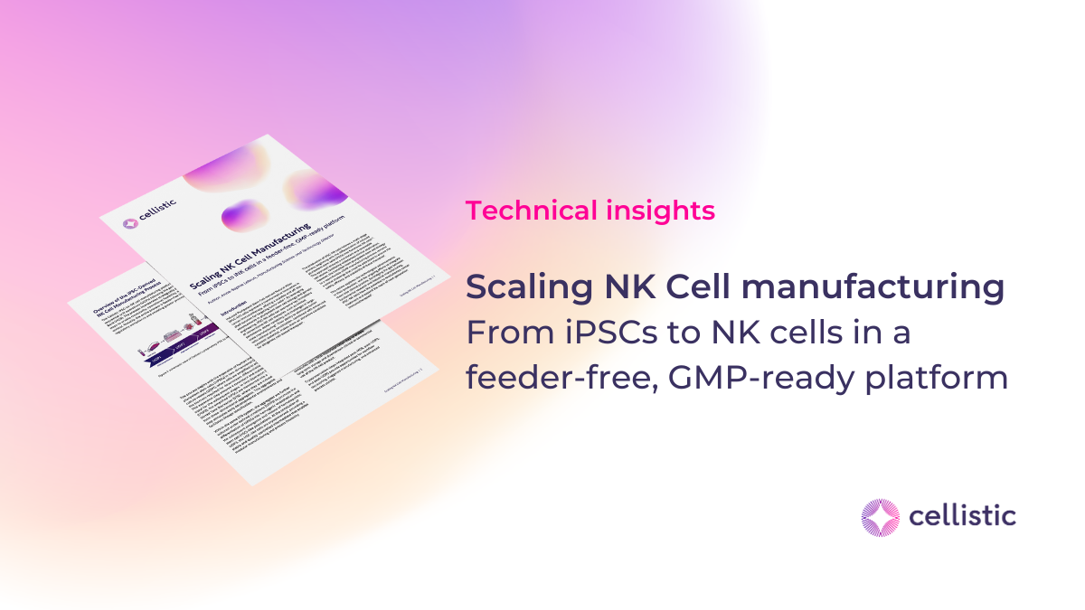 Scaling NK Cell manufacturing: From iPSCs to NK cells in a feeder-free, GMP-ready platform